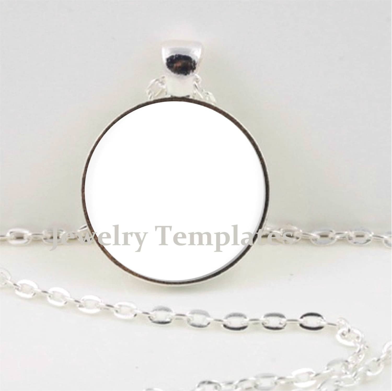INSTANT DOWNLOAD Jewelry Template Silver Round Pendants | Etsy