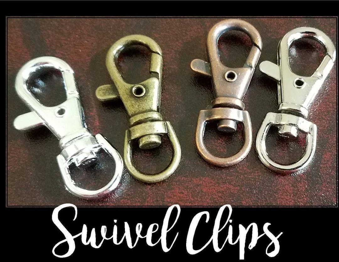 500 - 4 Color Options - Large, Swivel Key Ring Clips, Handbag Clips ...