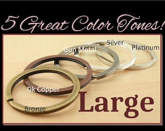 50 Large Split Rings for Key Ring Zipper Pulls Dog Tags | Etsy