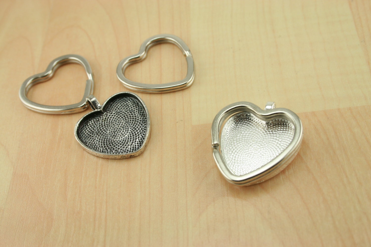 Large HEART Split Rings for Key Ring and Key Chains Heavy - Etsy