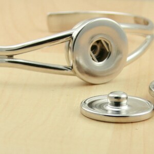 Open Style Bracelet Bangle Snap Base - DIY. Works With Snap Jewelry ...