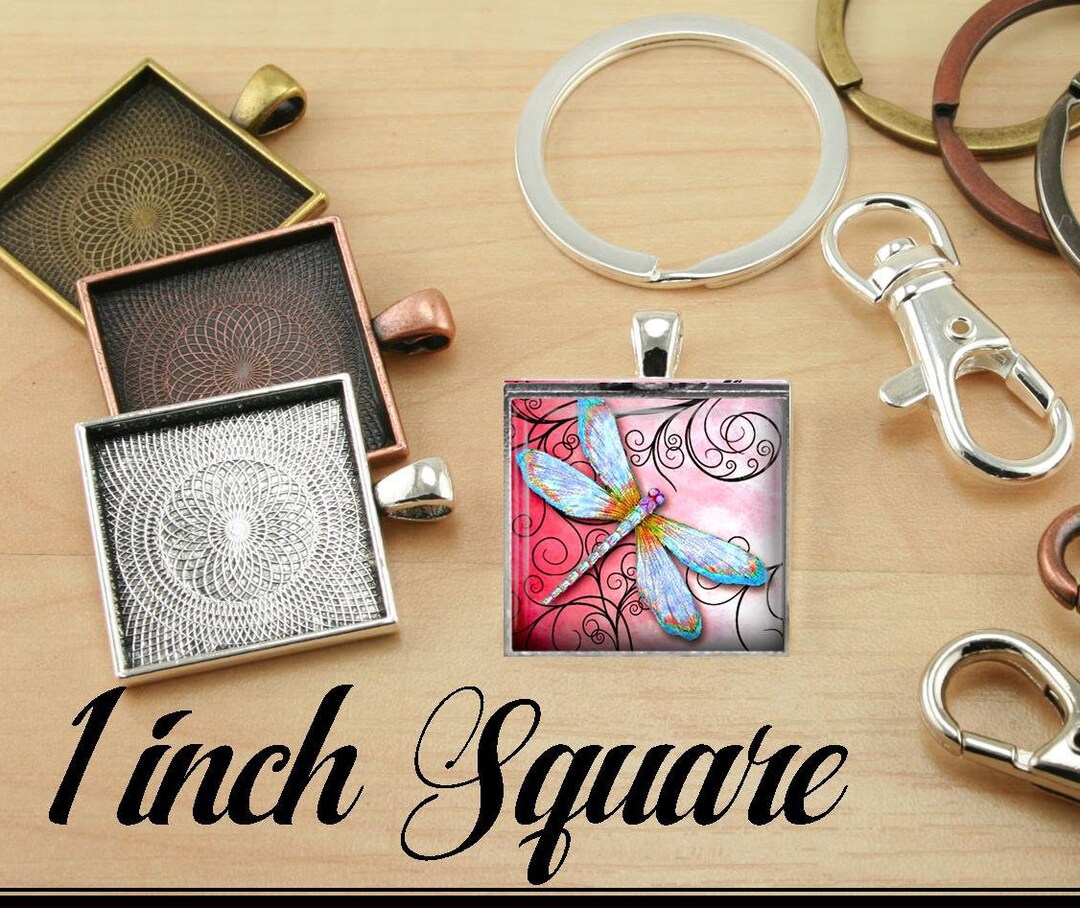 5 Key Ring Making DIY Kit. XL Split Ring, 5 Standard Swivel Clips, 1 ...