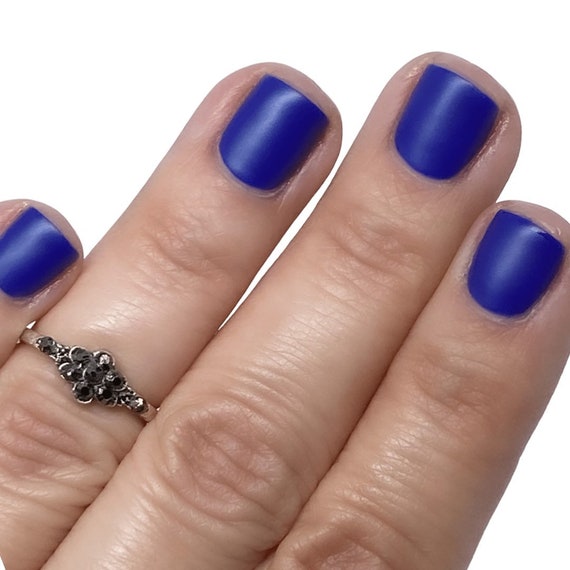 Matte Blue Nail Polish