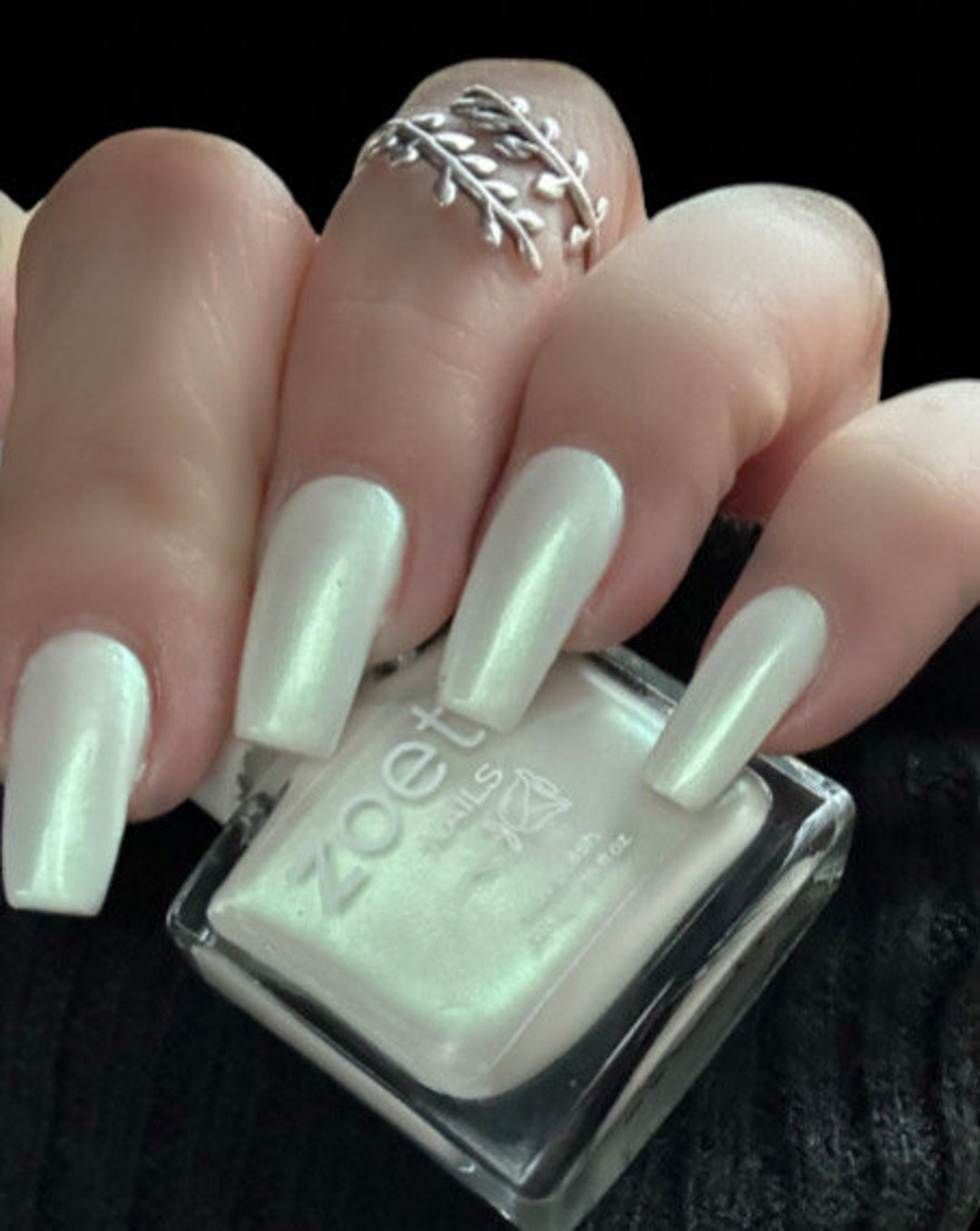 Green Opal Nail Polish, Vegan Nail Polish, Iridescent Nail Polish ...