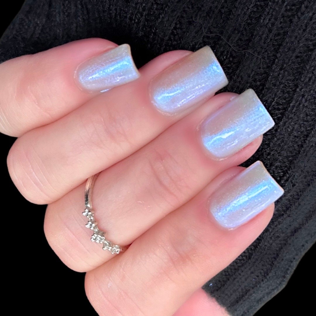 Blue Opal Nail Polish, Vegan Nail Polish, Iridescent Nail Polish ...
