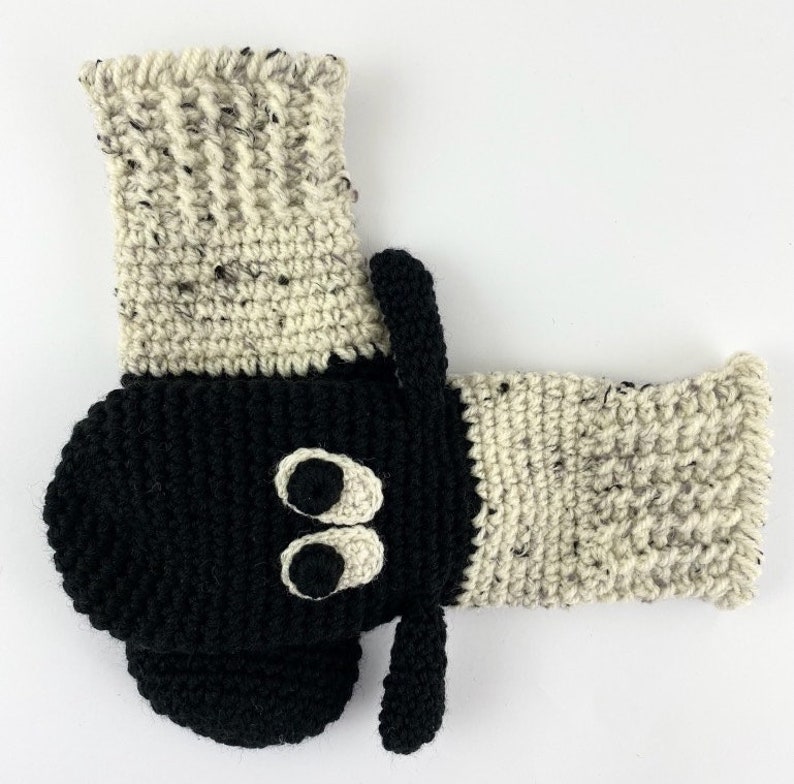 Funny Chunky Crochet Lamb Sheep Mittens Animal Puppet Unisex - Etsy