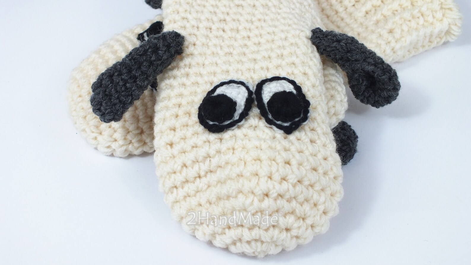 Funny Chunky Crochet Lamb Sheep Mittens Animal Puppet Unisex - Etsy