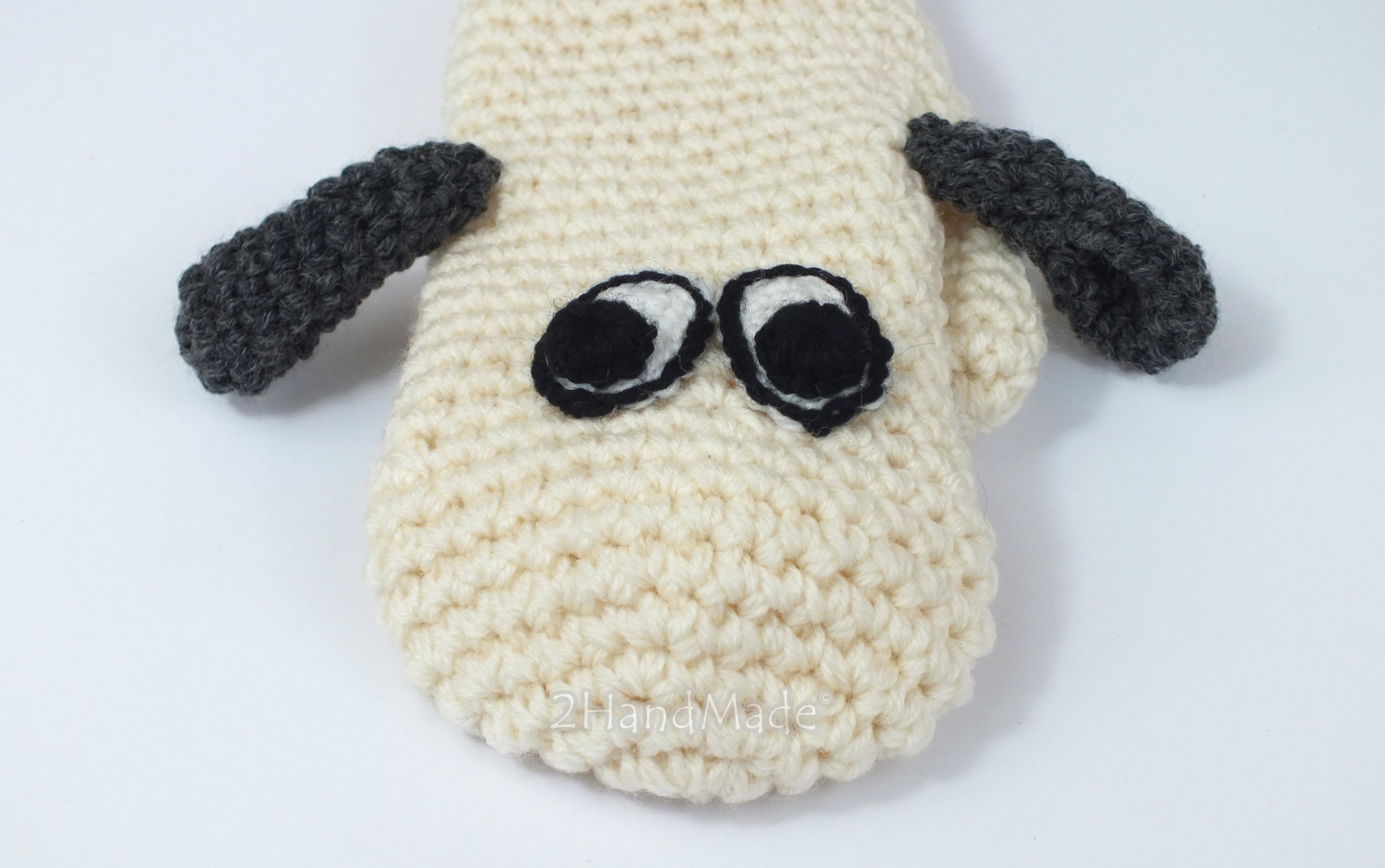 Funny Chunky Crochet Lamb Sheep Mittens Animal Puppet Unisex - Etsy