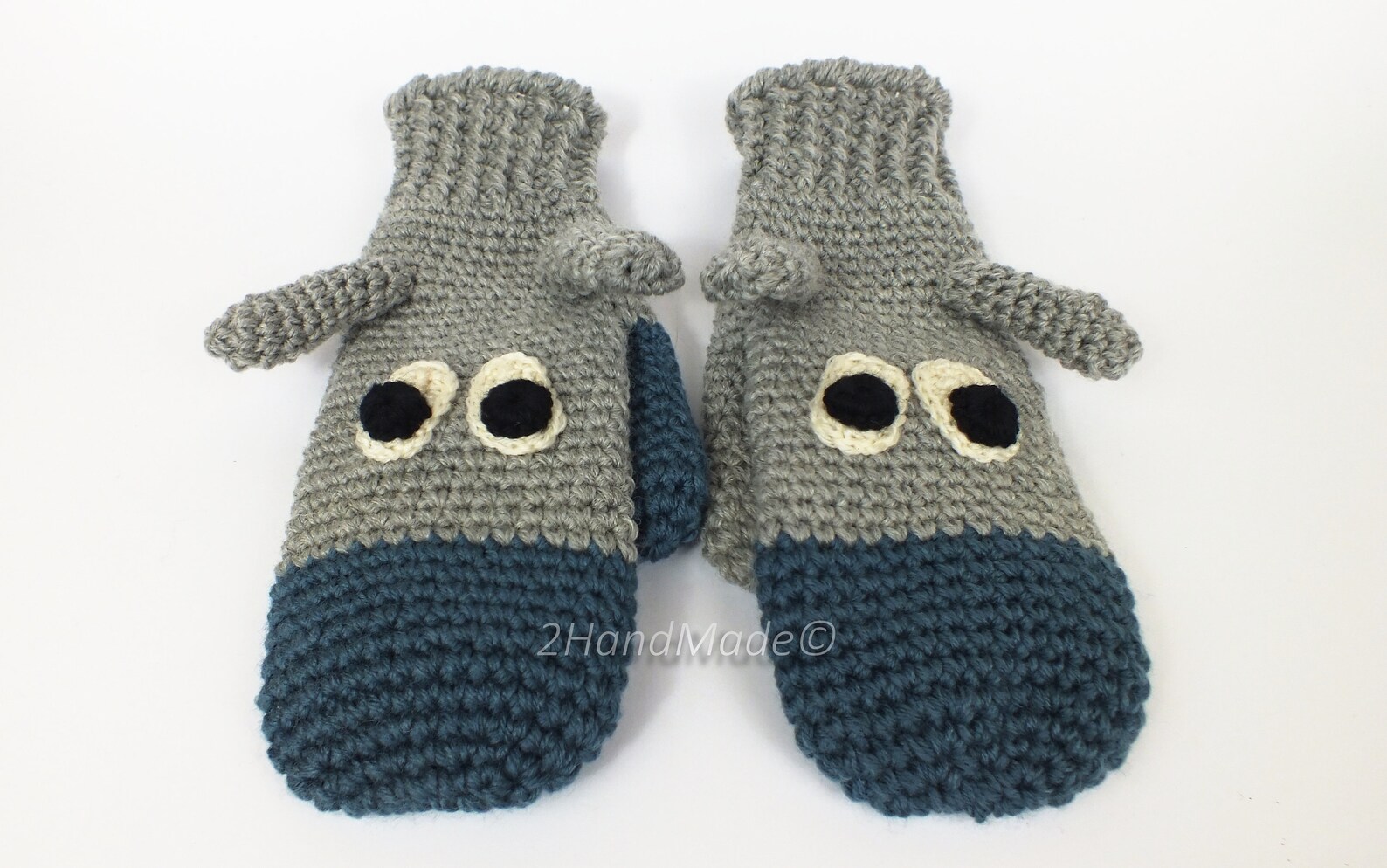Funny Chunky Crochet Gloves Mittens Animal Puppet Donkey Ass - Etsy