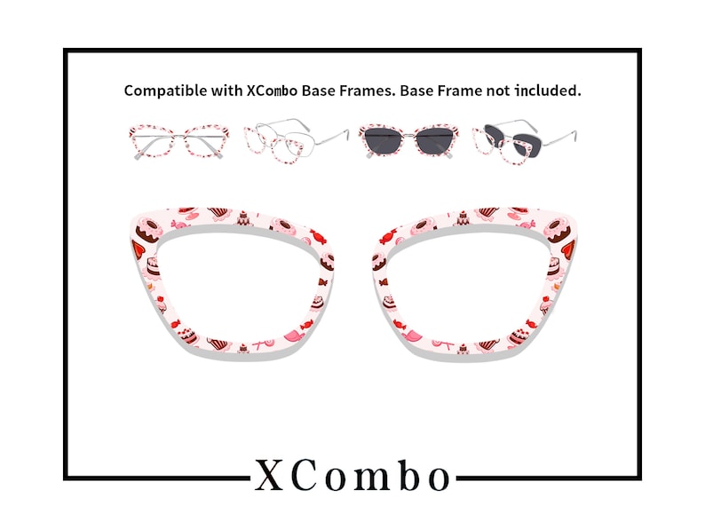 Custom Glasses Charm / 3D Printed Glasses Frame Accessories | Xcombo ...