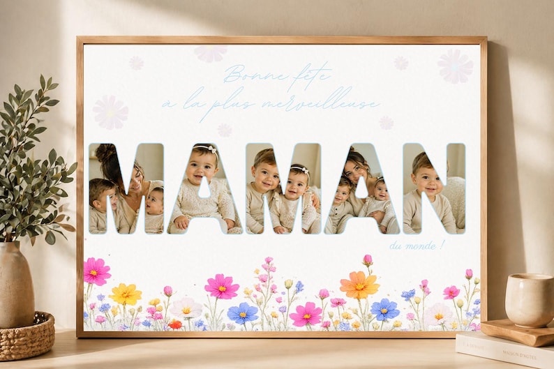Personalized Mother's Day Gift – Mom Poster With Photos and Name ...