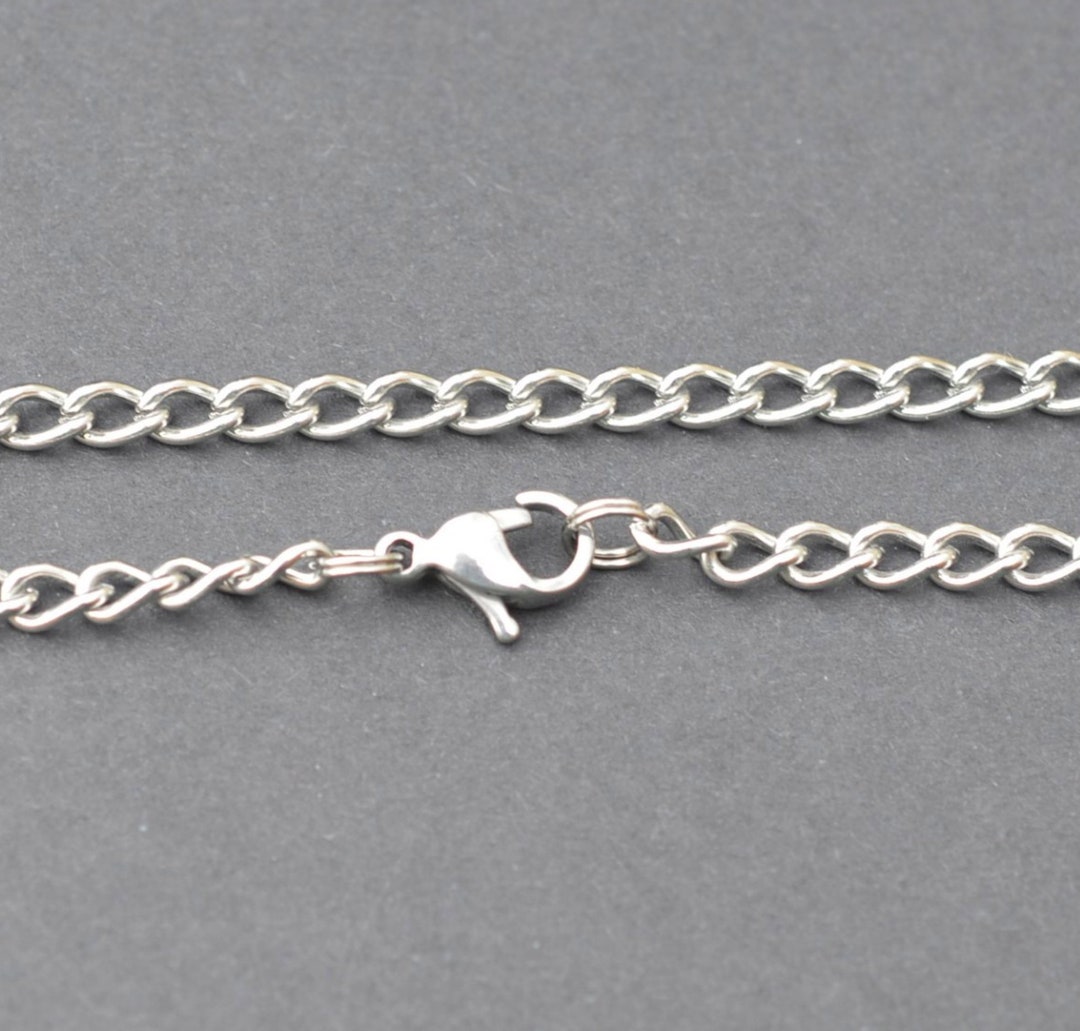 Stainless Steel Curb Chain, Curb Chain Necklace, Heavy Duty Necklace ...