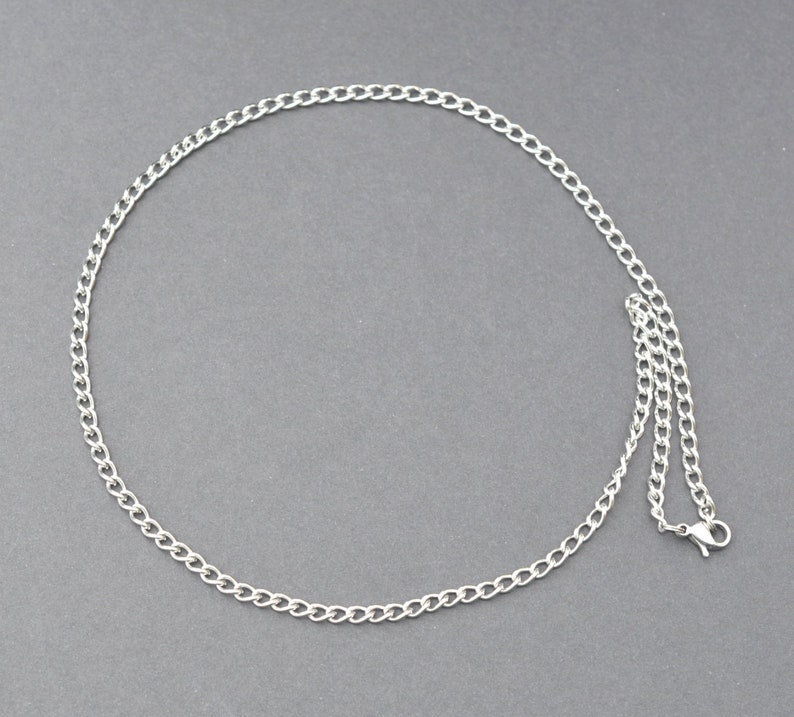 Stainless Steel Curb Chain, Curb Chain Necklace, Heavy Duty Necklace ...