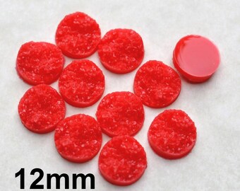 Ab Ruby Red Faux Druzy Flat Triangles 16mm Cabochons 6pcs - Etsy