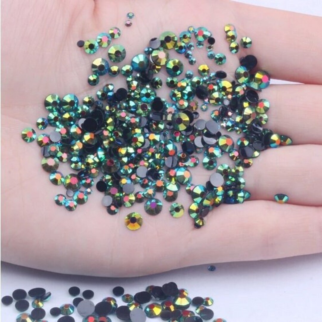10000 Pc PEACOCK 4mm AB Resin BULK Rhinestones Multi Facets - Etsy