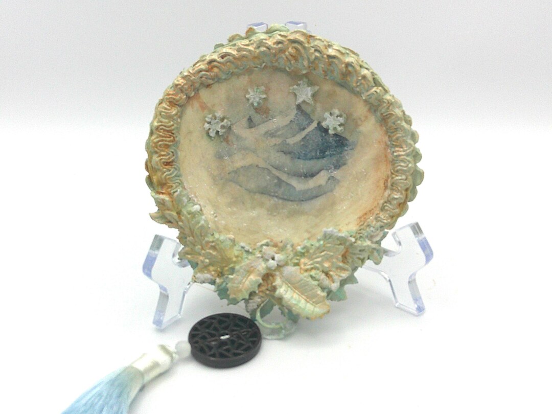 Rustic Seashell Decoration Mountain Scene Holiday Decor - Etsy