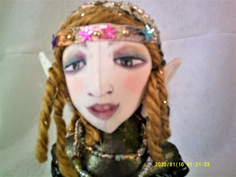 Elf Cloth Art Doll Bust Soft Sculpture Home Decor Figurine - Etsy