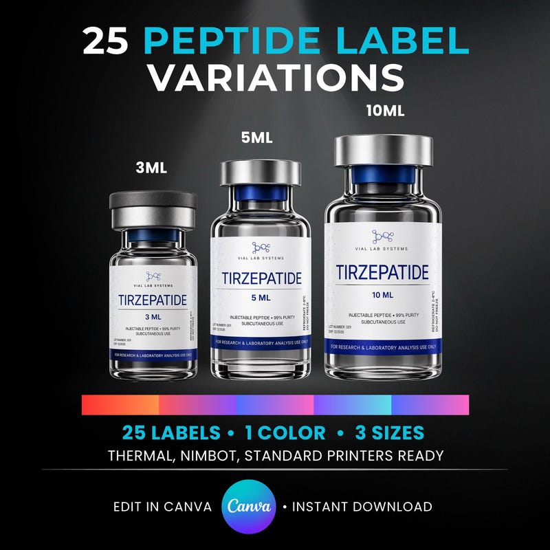 B12 Vial Labels - Etsy