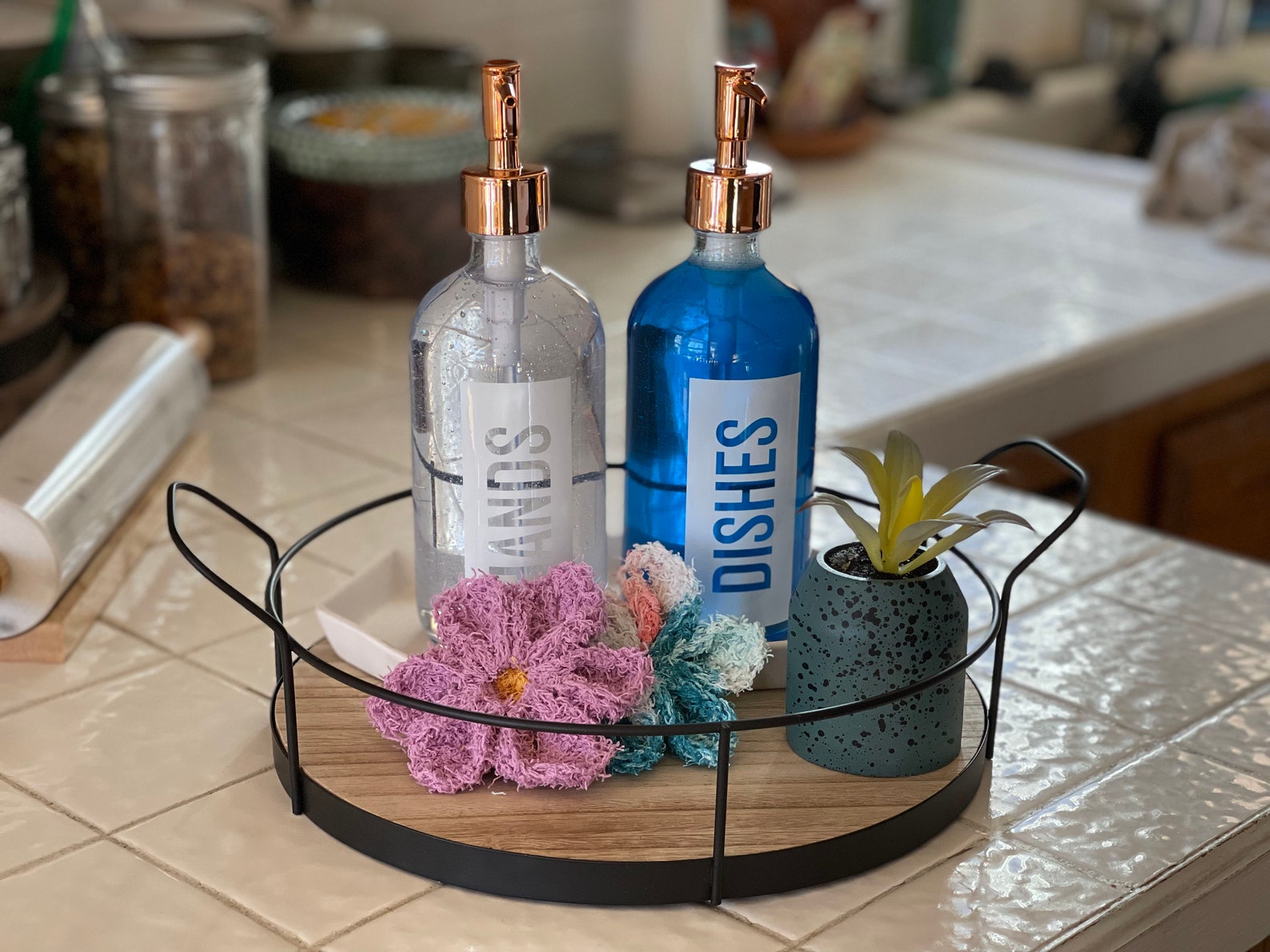 Crochet PATTERN "the Best Flower Scrubby Buddy" Dish Scrubby Perfect ...