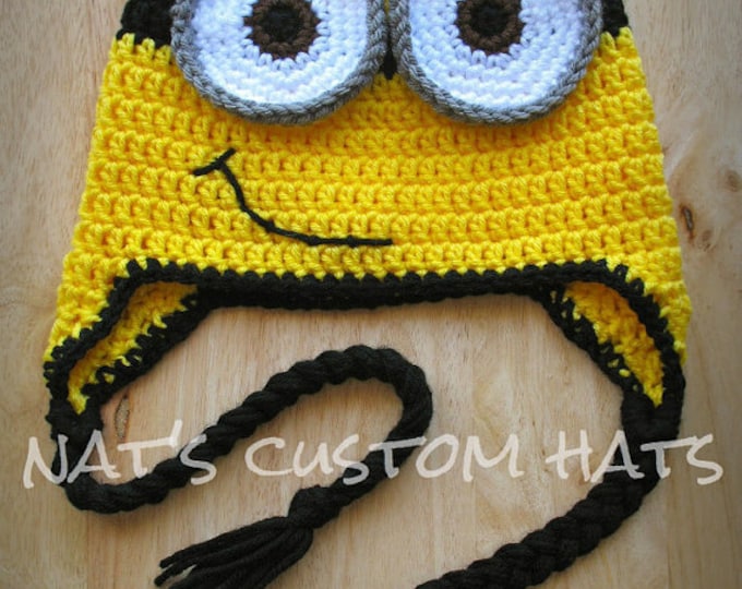 Crochet PATTERN Minion Hat PDF File Instant Download All Sizes Included ...