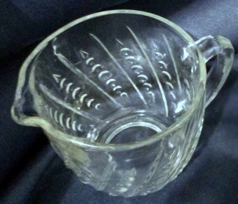 Anchor Hocking Oyster and Pearls Small Clear Glass Pitcher Vintage - Etsy
