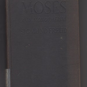Antique Book Sigmund Freud Moses and Monotheism 1949 - Etsy