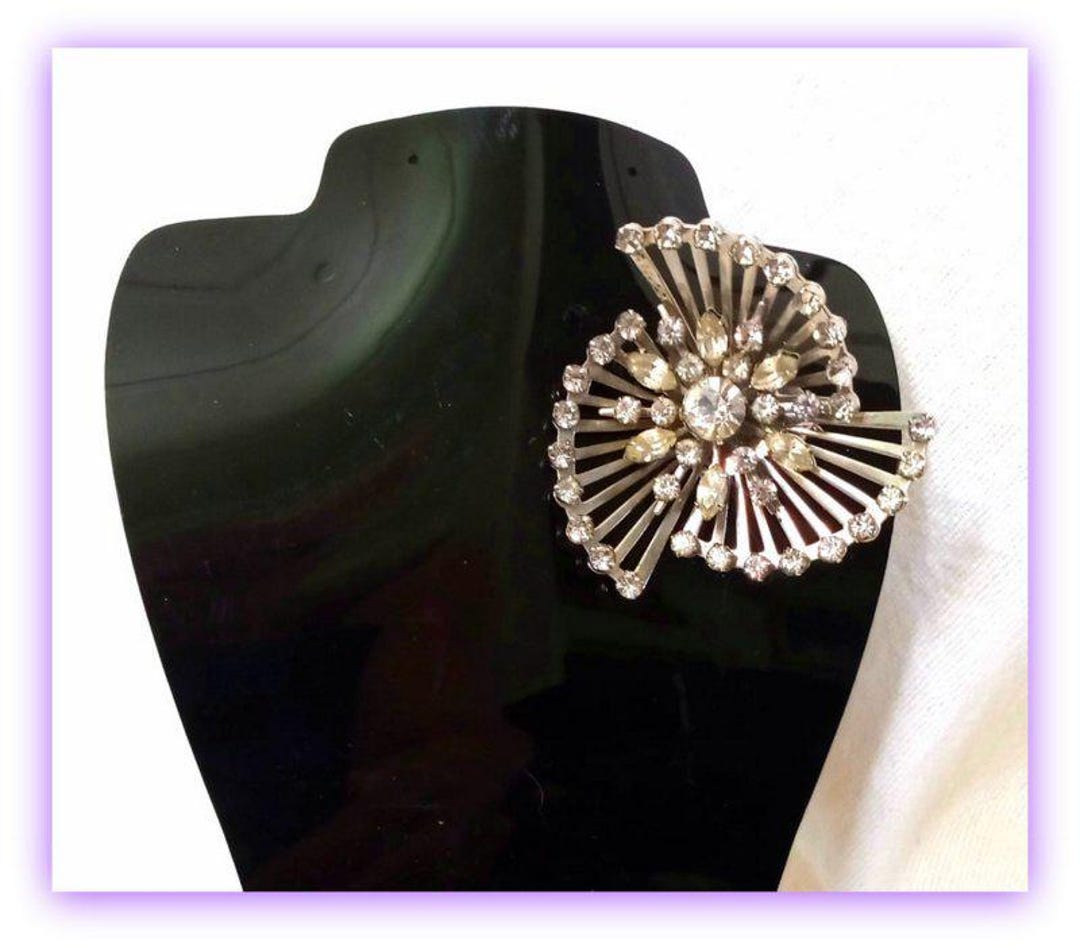 Coro Fan Pin Brooch - Etsy