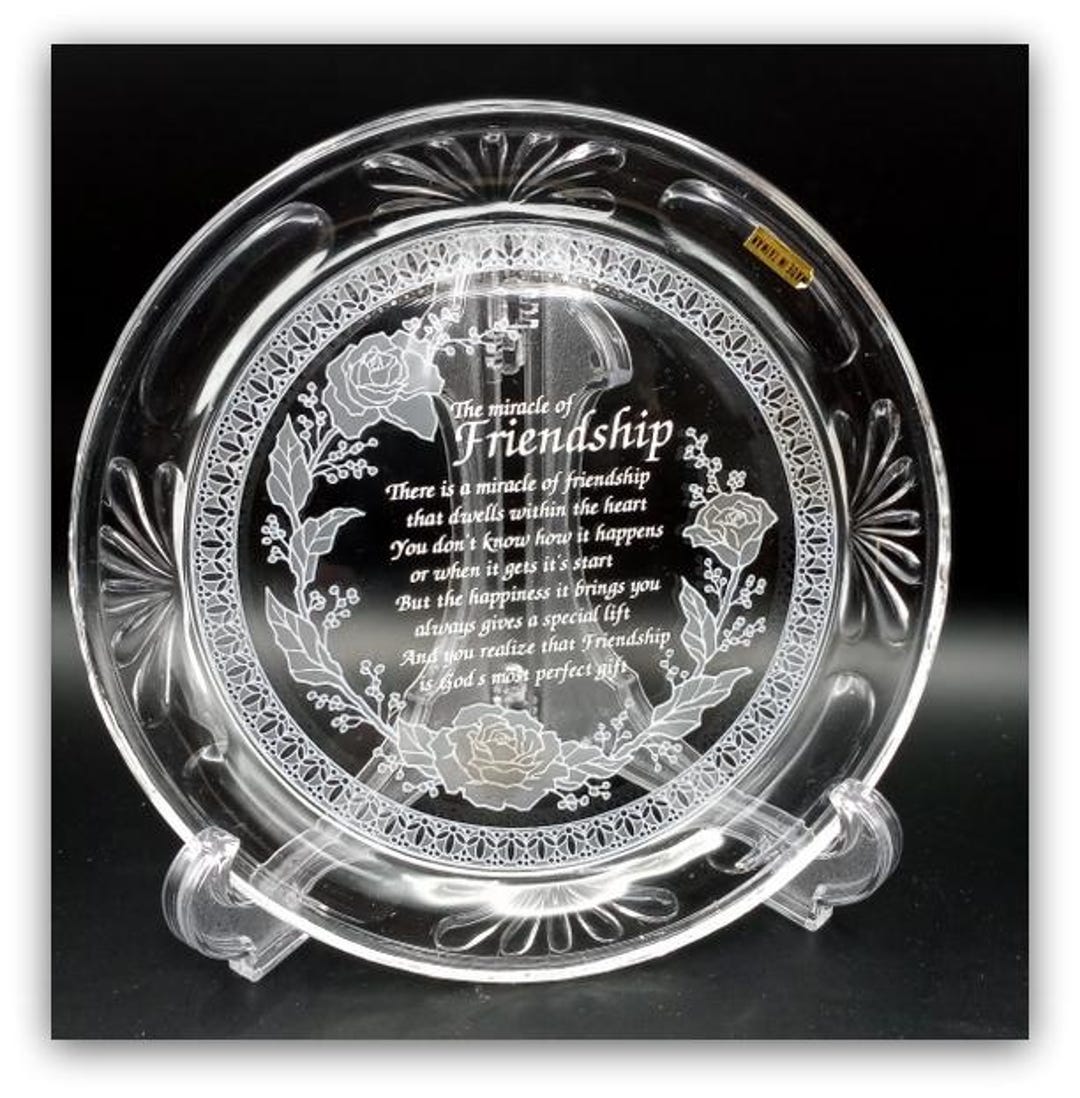 Vintage the Miracle of Friendship Plate - Etsy