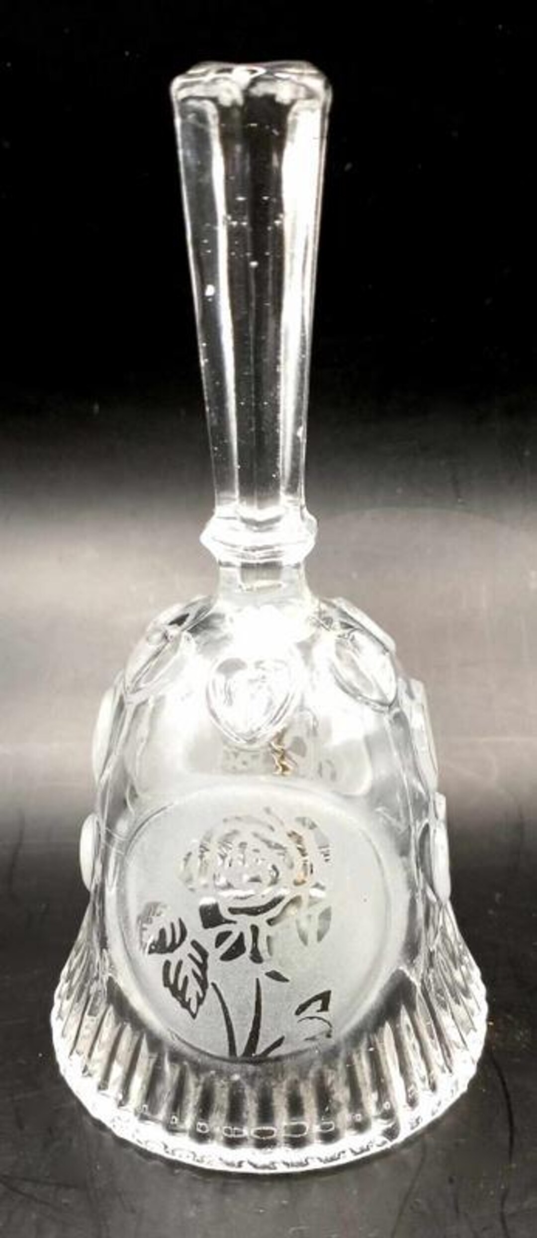 Vintage Lead Crystal Dinner Bell Roses - Etsy