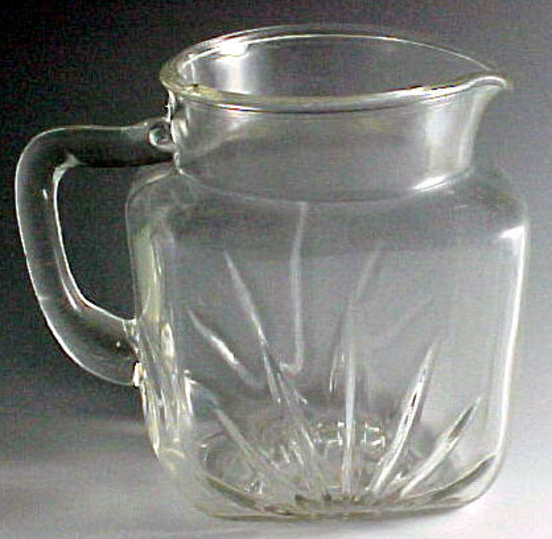 1950s Federal Star Pattern Glass Pitcher - Etsy