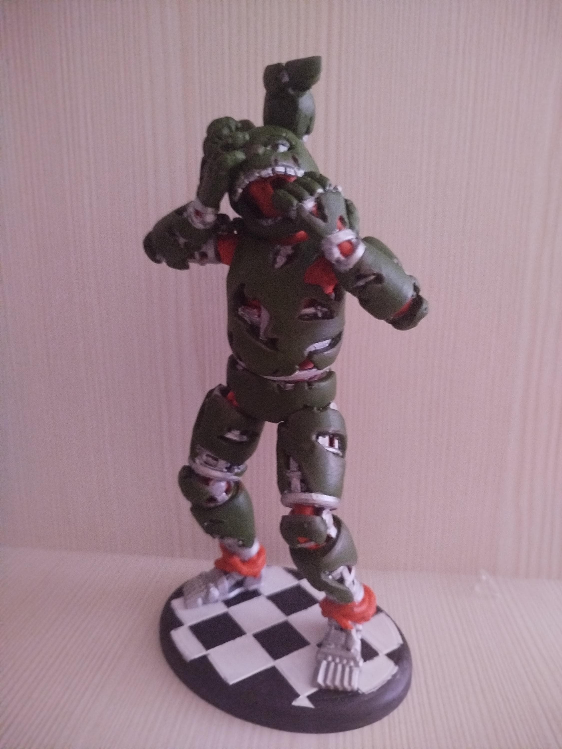 FNAF 3 Figure (springtrap) on a Stand - Etsy