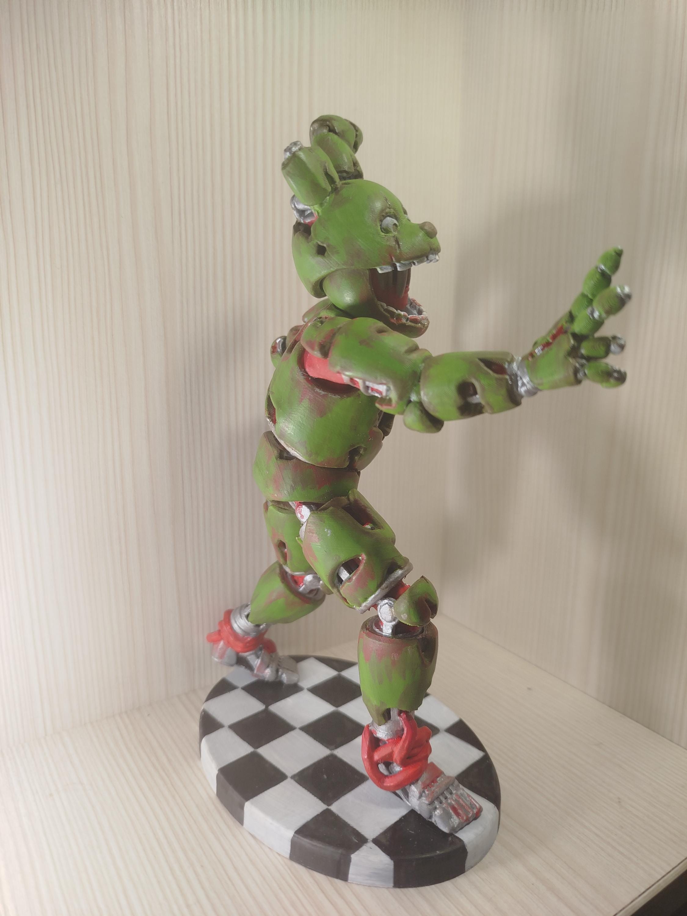 FNAF 3 Figure (springtrap) on a Stand From Dead by Daylight - Etsy