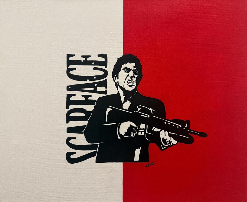 "scarface" Painting - Original Acrylic Painting - Cinema Art & Cult ...