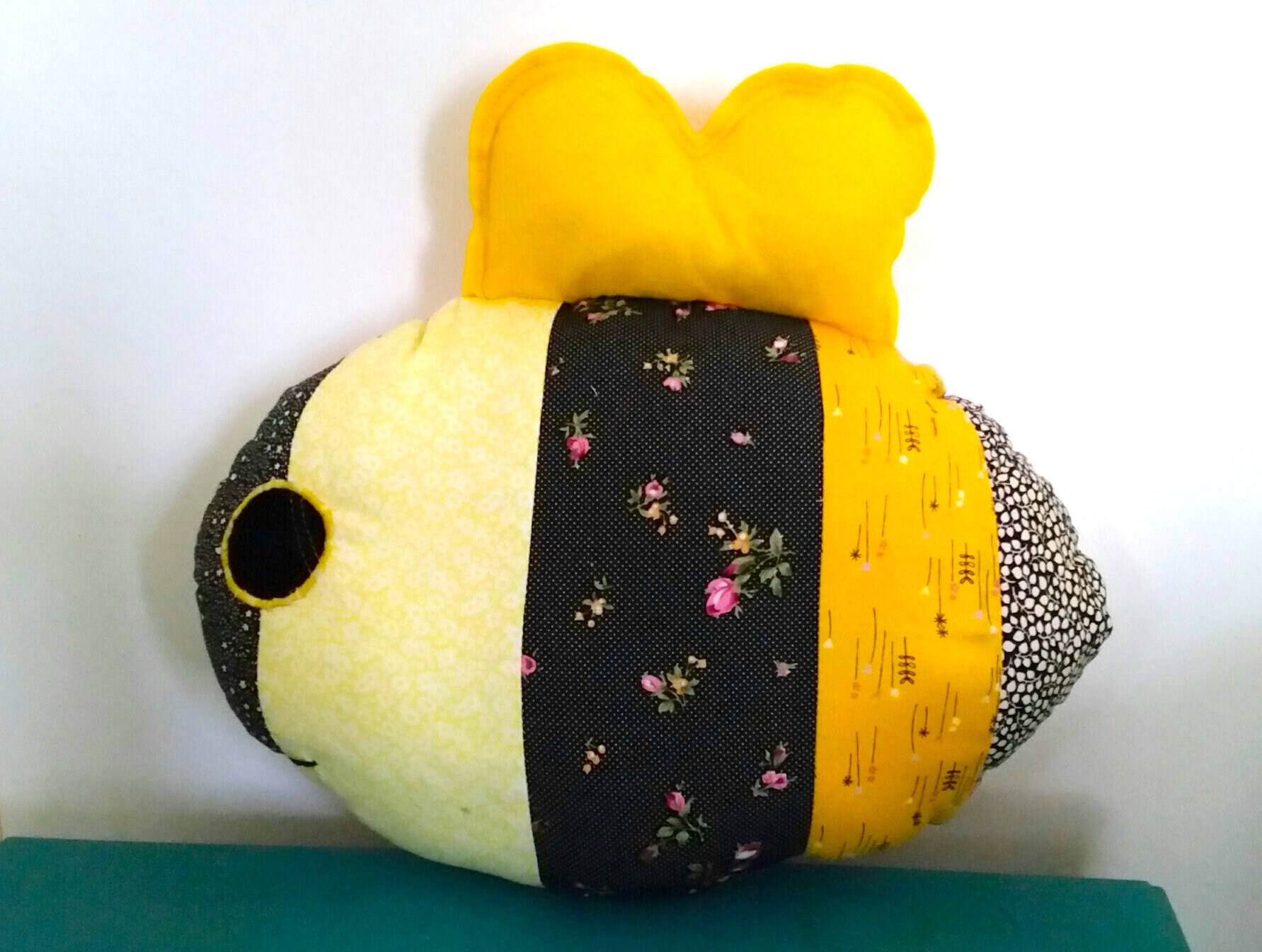 Bee cushion nursery Pillow animal Toy woodland toy honey | Etsy