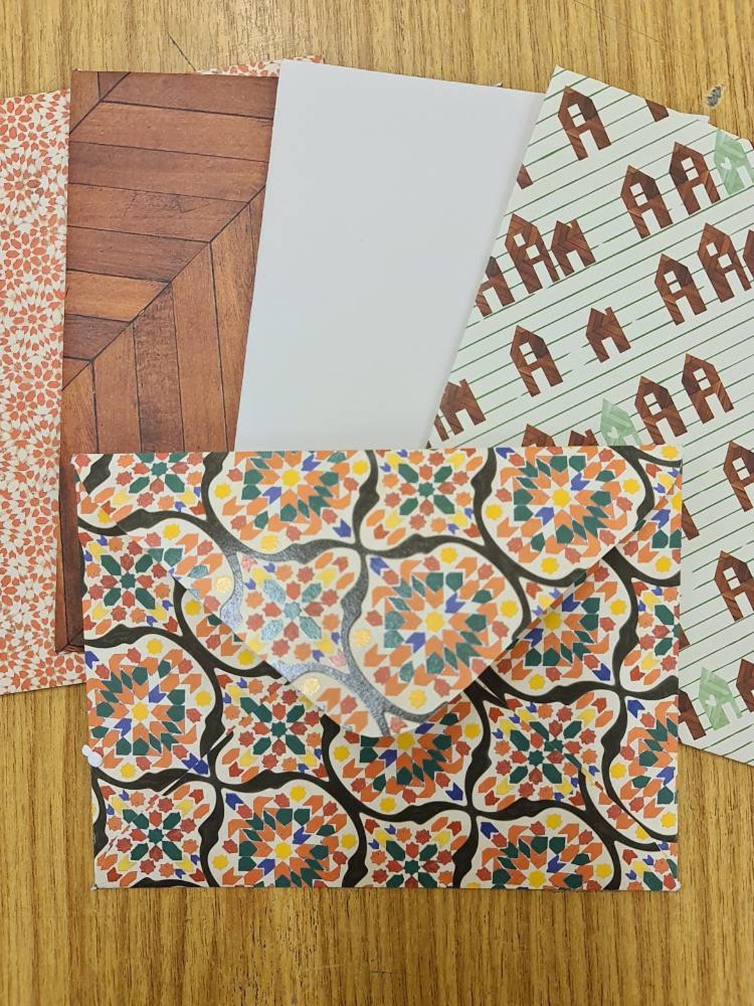 Handmade Decorative Envelopes / Patterned Envelopes With Handmade Paper ...