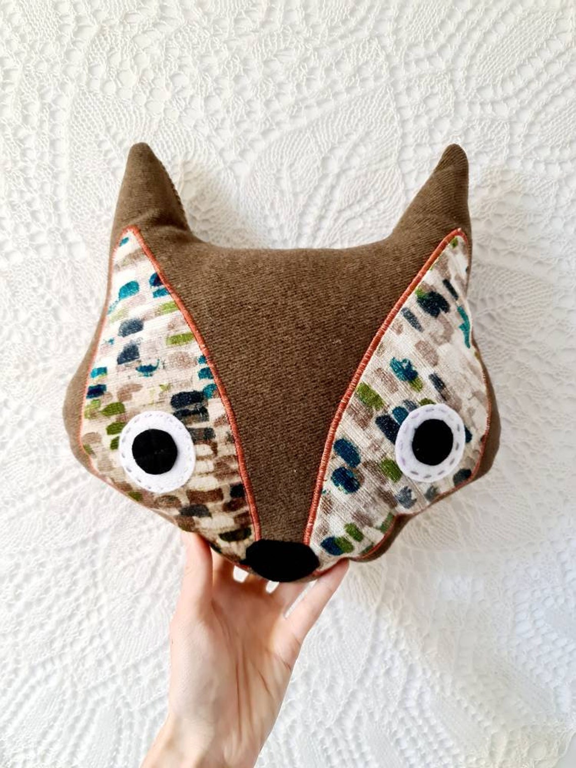 Fox Cushion Toy Fox Pillow Cushions for Kids Wool Cushion - Etsy UK