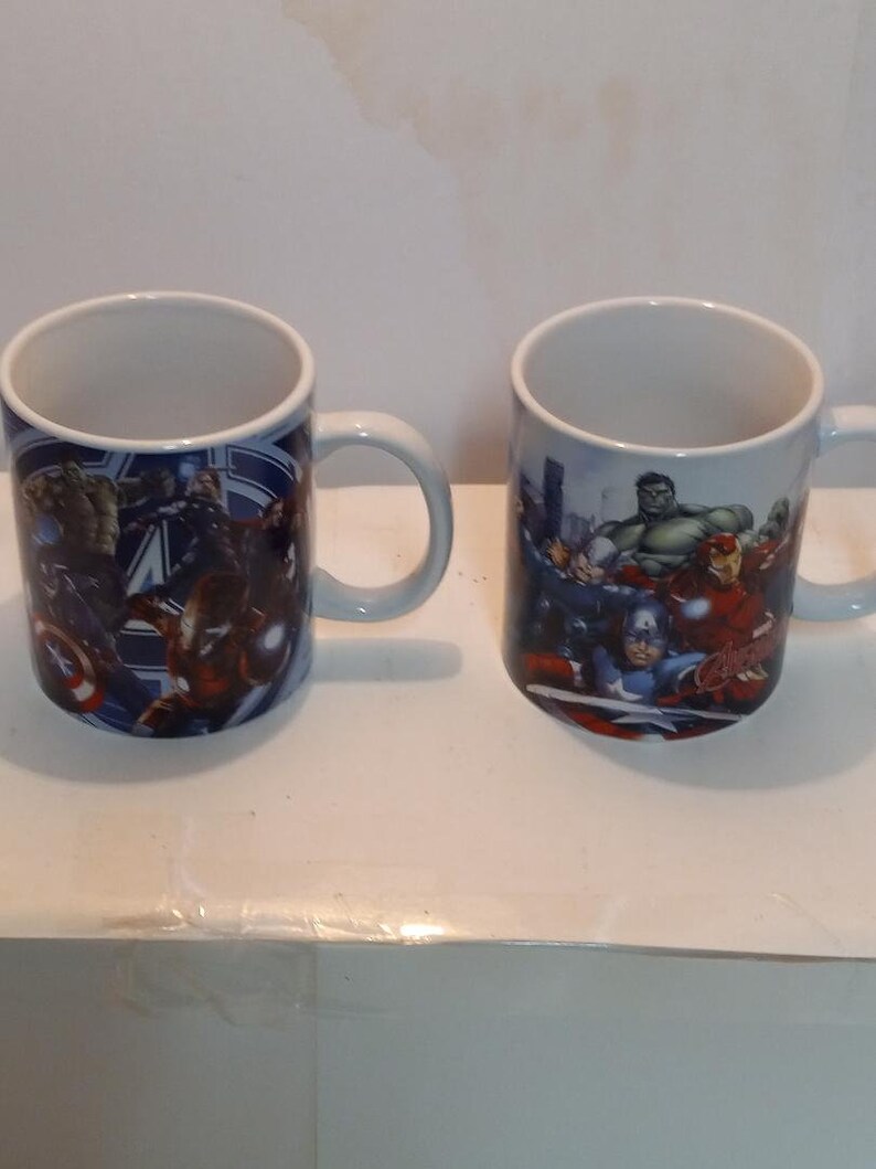 Set of Marvel Comics Avengers Mugs - Etsy