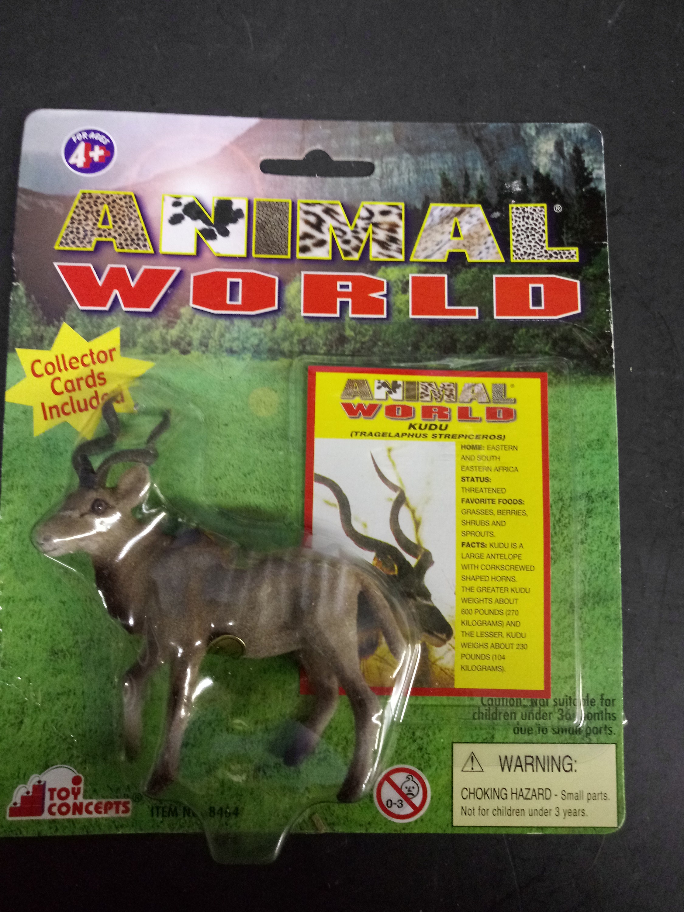 Set of 5 Toy Concepts 3 Animal World Figures W/ Collector Cards - Etsy