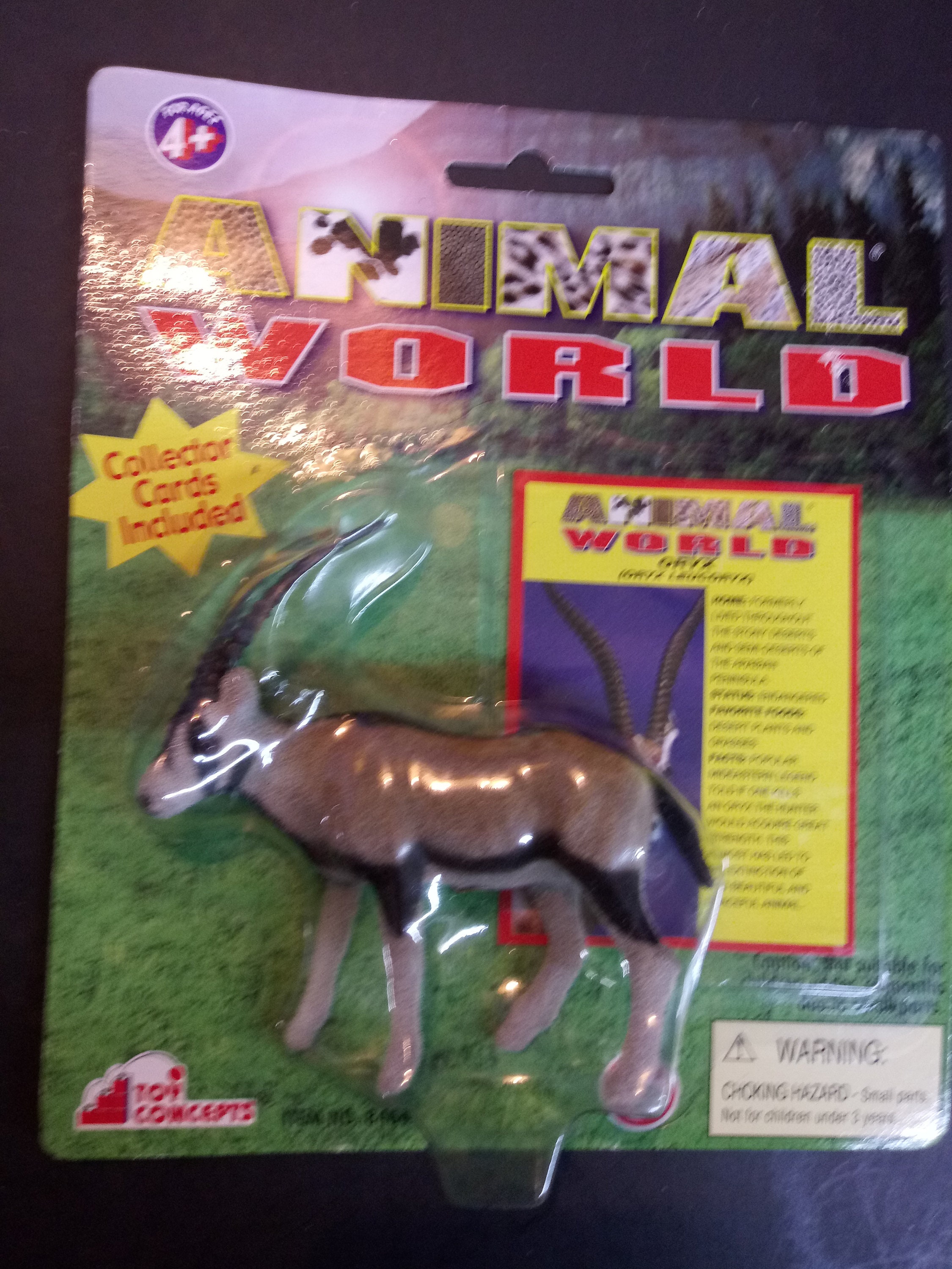 Set of 5 Toy Concepts 3 Animal World Figures W/ Collector Cards - Etsy