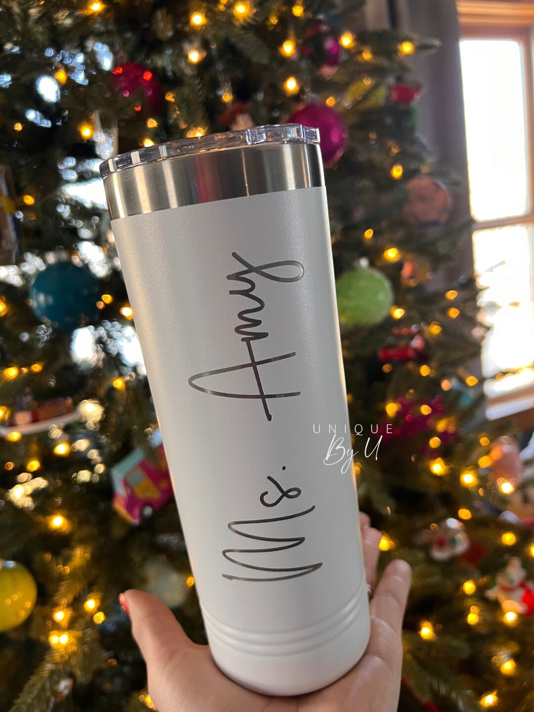 Personalized 22oz Skinny Tumbler, Laser Engraved Cup, Gift for Her, 22 ...