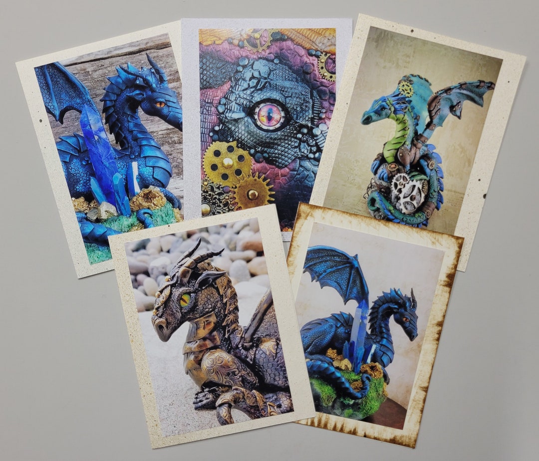 Card Set - Dragons 1 - Etsy