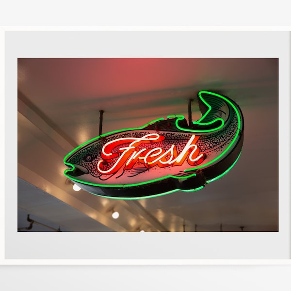 Fish Market Sign - Etsy
