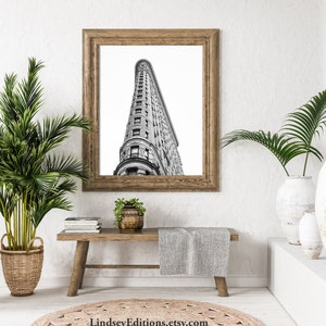 New York City Wall Art - Flatiron Building Black and White NYC ...
