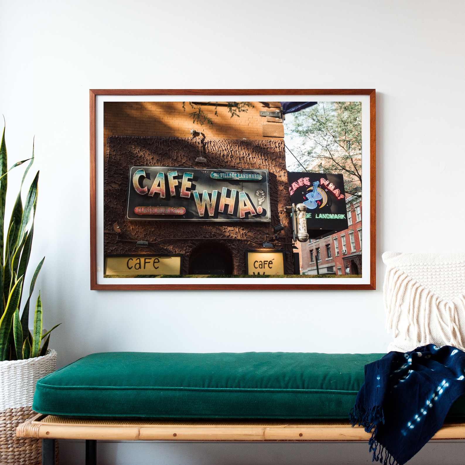 Cafe Wha? Print - American Music Landmarks - Vintage Signs of New York ...