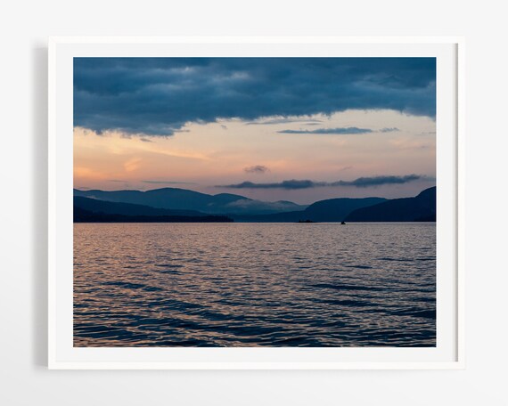 Lake George Art Print Upstate New York Wall Art Lake Photo | Etsy