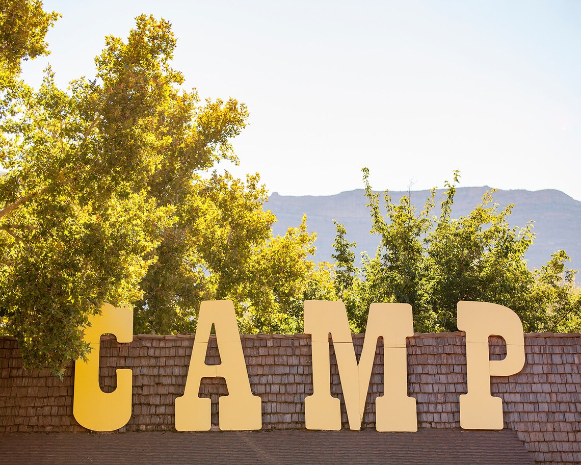 Vintage Camping Photo Print - Retro Sign Photograph - Rustic Camp ...