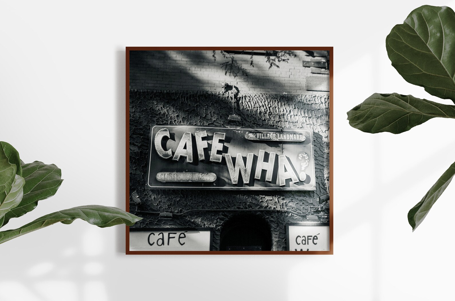 Cafe Wha? Print - American Music Landmarks - Vintage Signs of New York ...