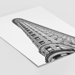 New York City Wall Art - Flatiron Building Black and White NYC ...