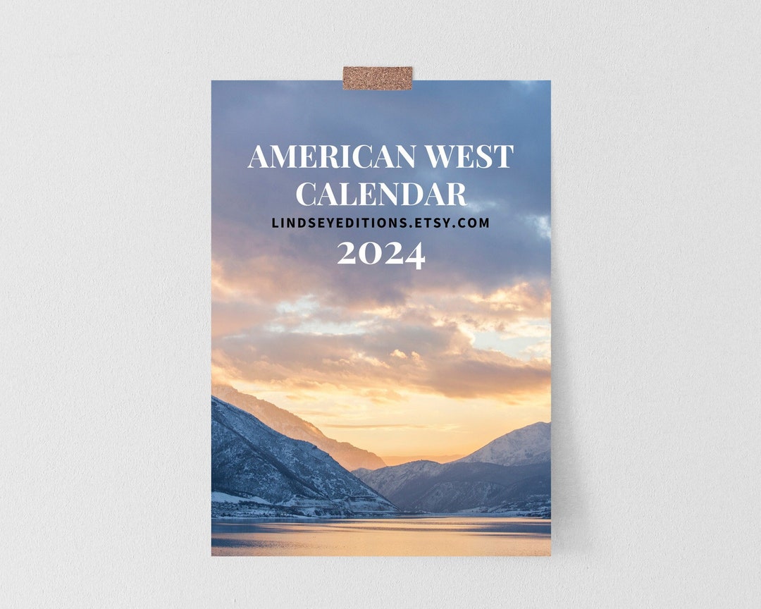 2024 Nature Calendar Western Photography Art Holiday Gifts Under 30 Husband Christmas Gift ...