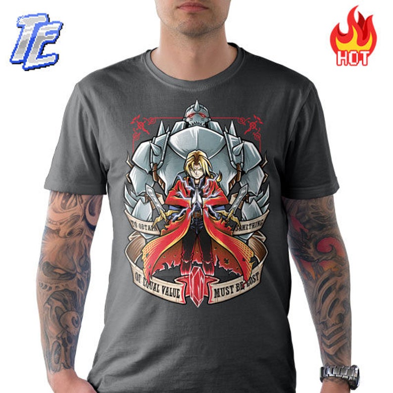 Unisex / Mens : Fullmetal Alchemist Shirt / Brotherhood Shirt / Edward ...